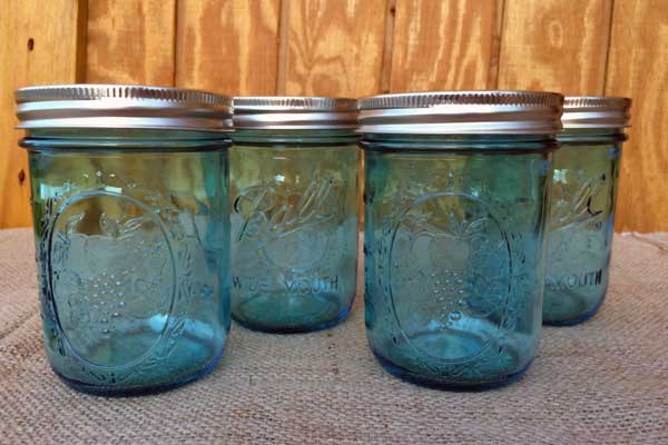 Blue Wide Mouth Pint Mason Jars - Canning Jars Blue Wide Mouth Pint Mason Jars - Canning Jars